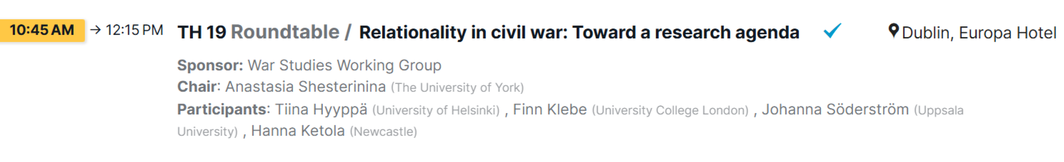 BISA 2025 Civil War Paths roundtable - Civil War Paths